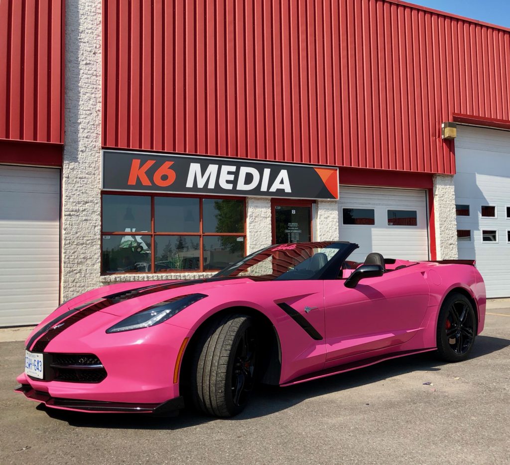 barbie corvette wrap - K6 Media