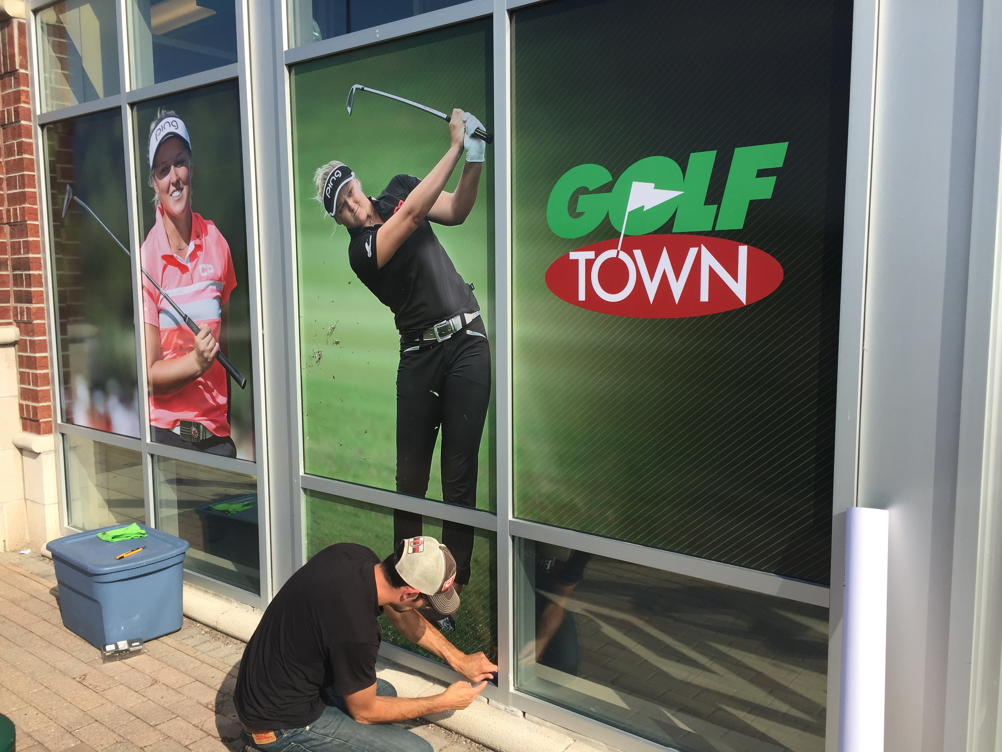 golf town brooke henderson window wraps - K6 Media