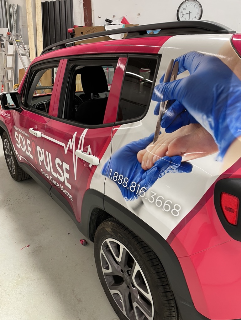 Sole Pulse Foot Care Car Wrap - K6 Media